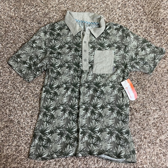 Merrell | Shirts | Nwt Merrell Mens Size Medium Tropical Green Leaf ...